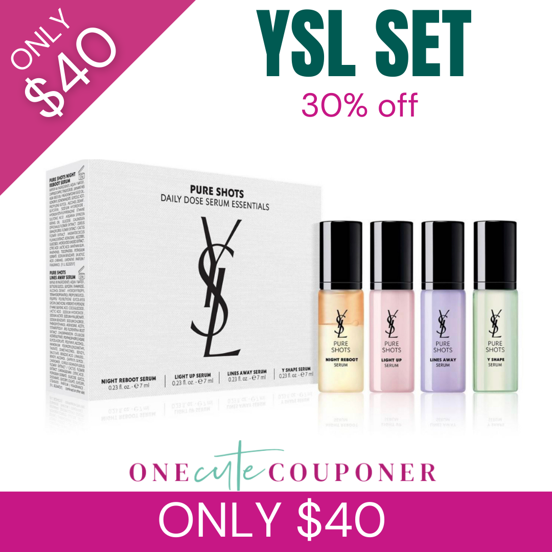 YSL SERUM ESSENTIAL SET 30% off! - One Cute Couponer