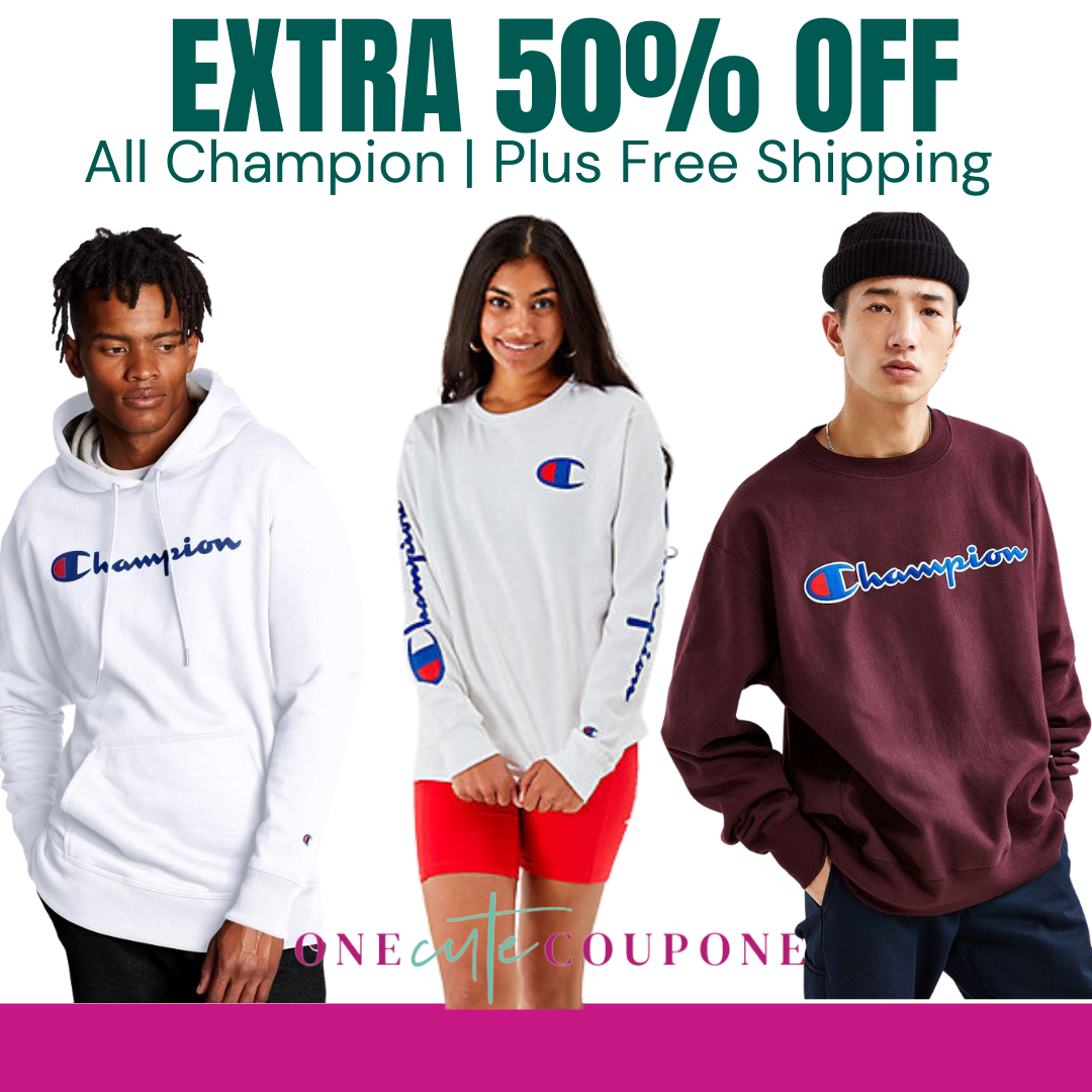 Take an EXTRA 50% off Already reduced Champion Apparel! - One Cute Couponer