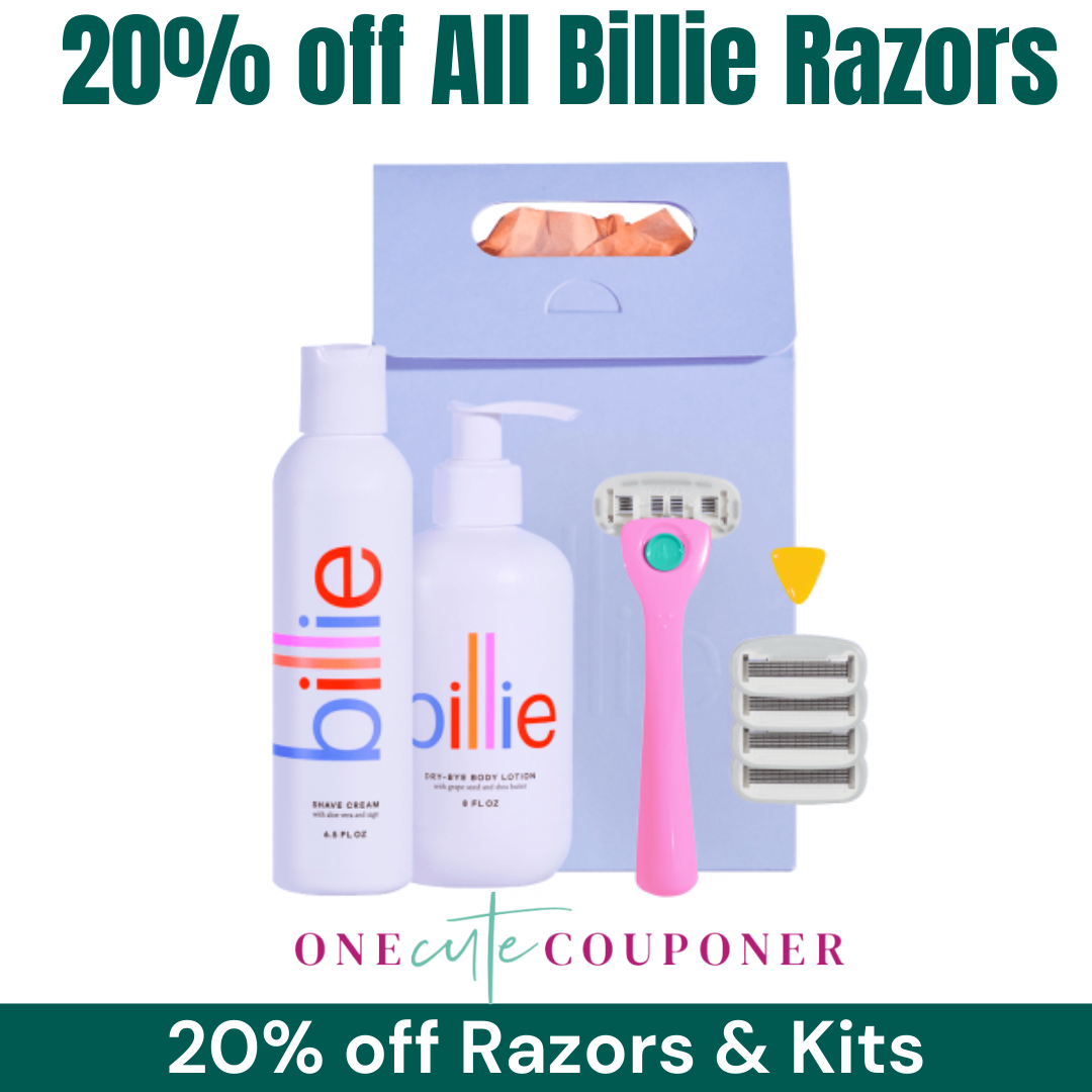 20% Off All Billie Razors & Kits! - One Cute Couponer