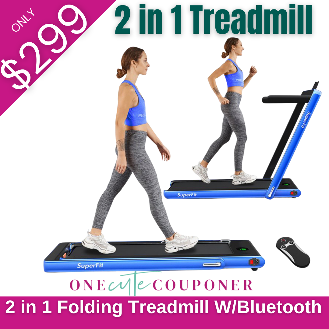 Price Drop! 2 in 1 Folding Treadmill W/Bluetooth Speaker Remote ONLY ...