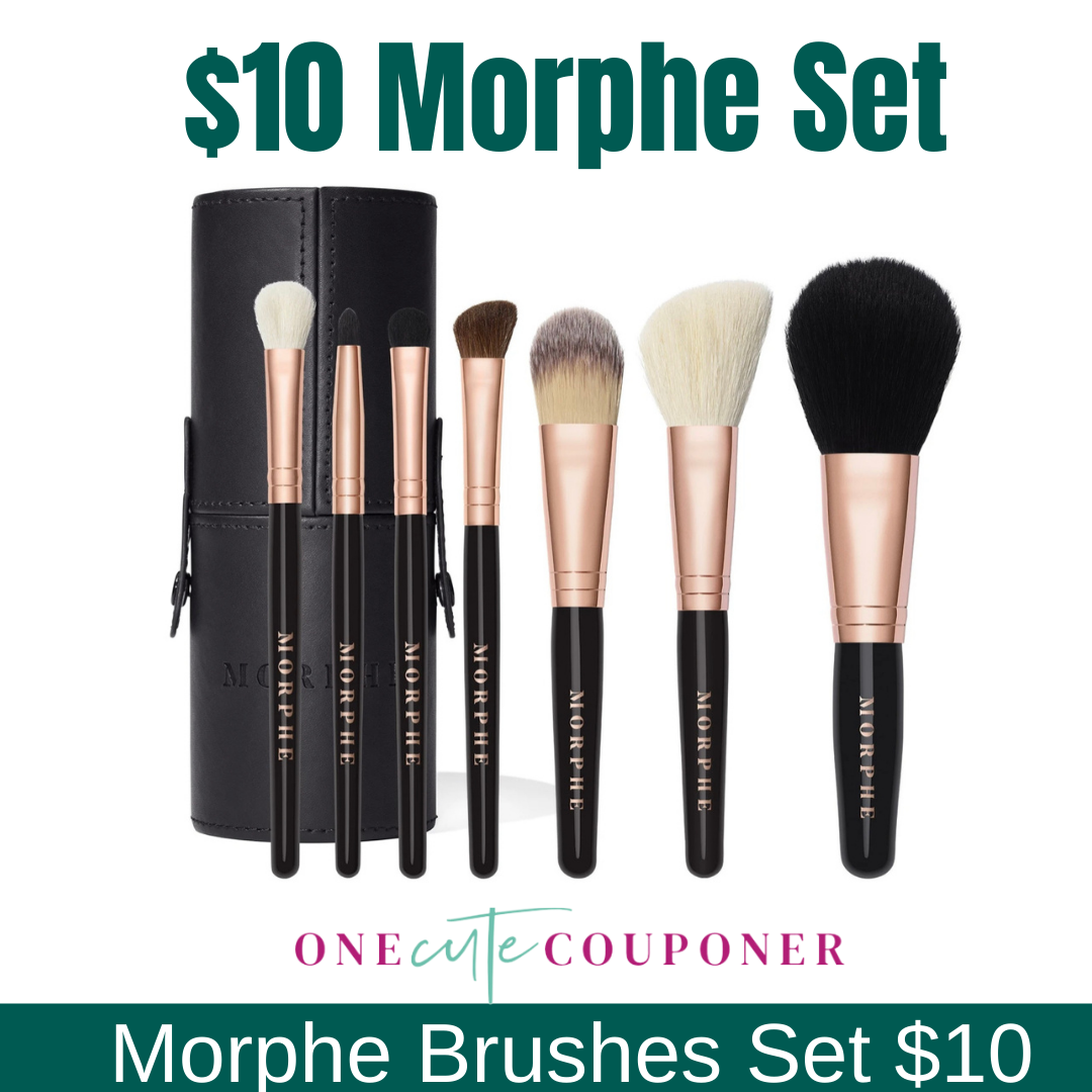 Morphe Pro Brush Set Only $10 with promo code - One Cute Couponer