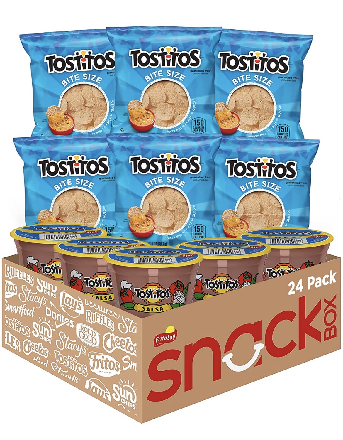 ONLY $14.79! Tostitos Bite Size Rounds & Salsa Dip Cups Variety Pack ...