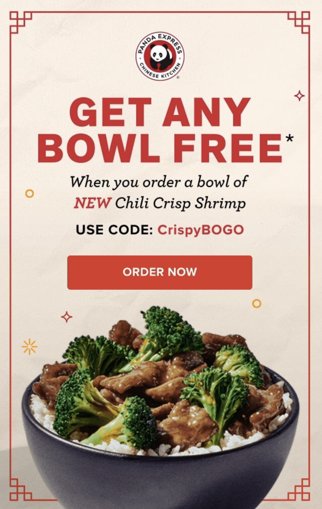 GET A FREE BOWL OF YOUR CHOICE AT PANDA EXPRESS! (BOGO) - One Cute Couponer