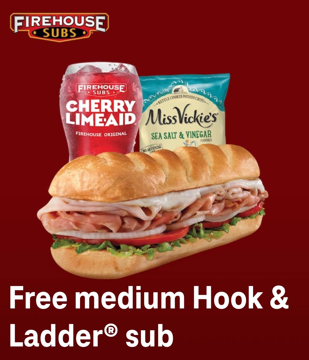 Score a FREE Sub from Firehouse Subs with any purchase! - One Cute Couponer